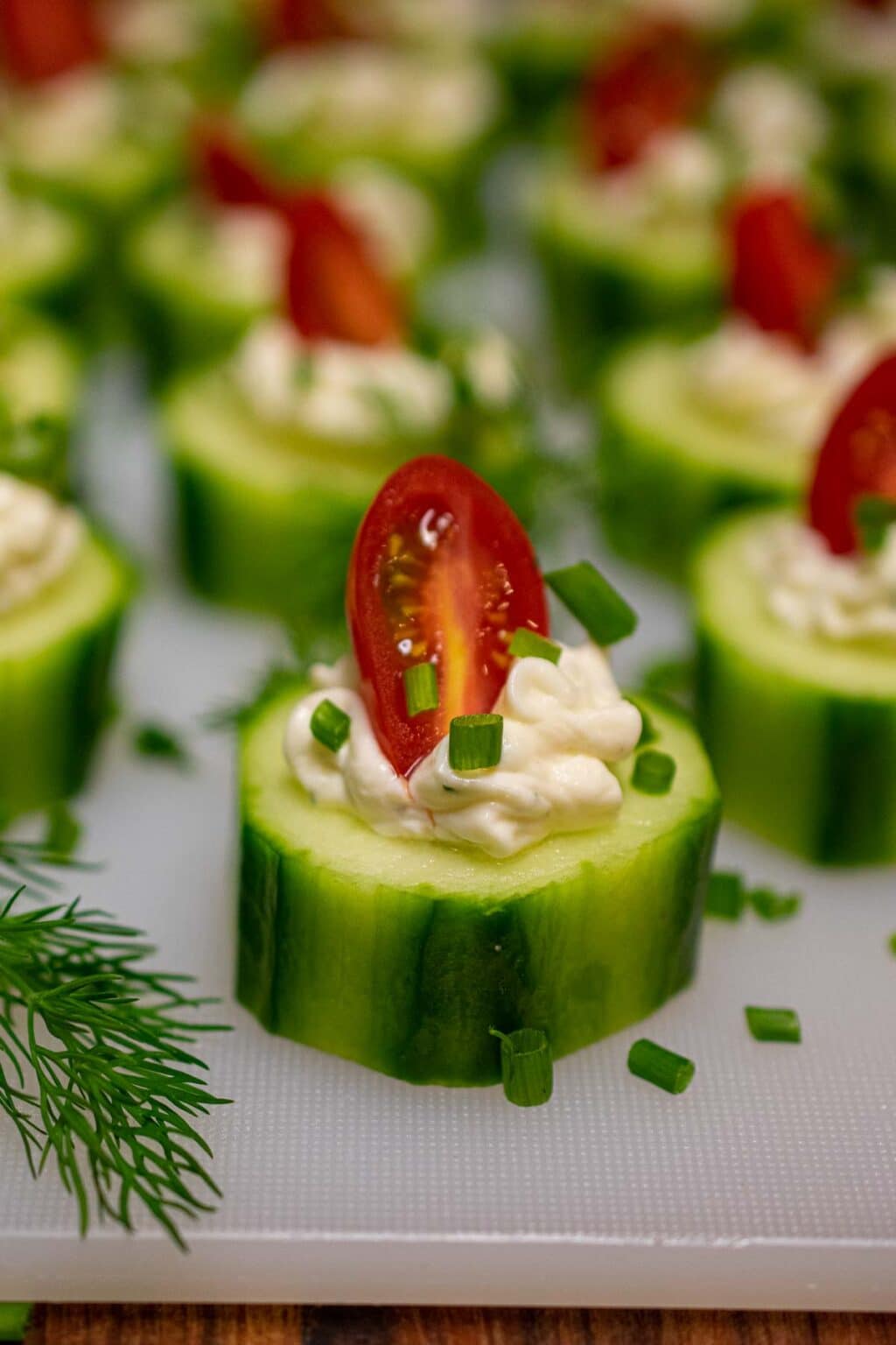 Stuffed Cucumber Bites Appetizer