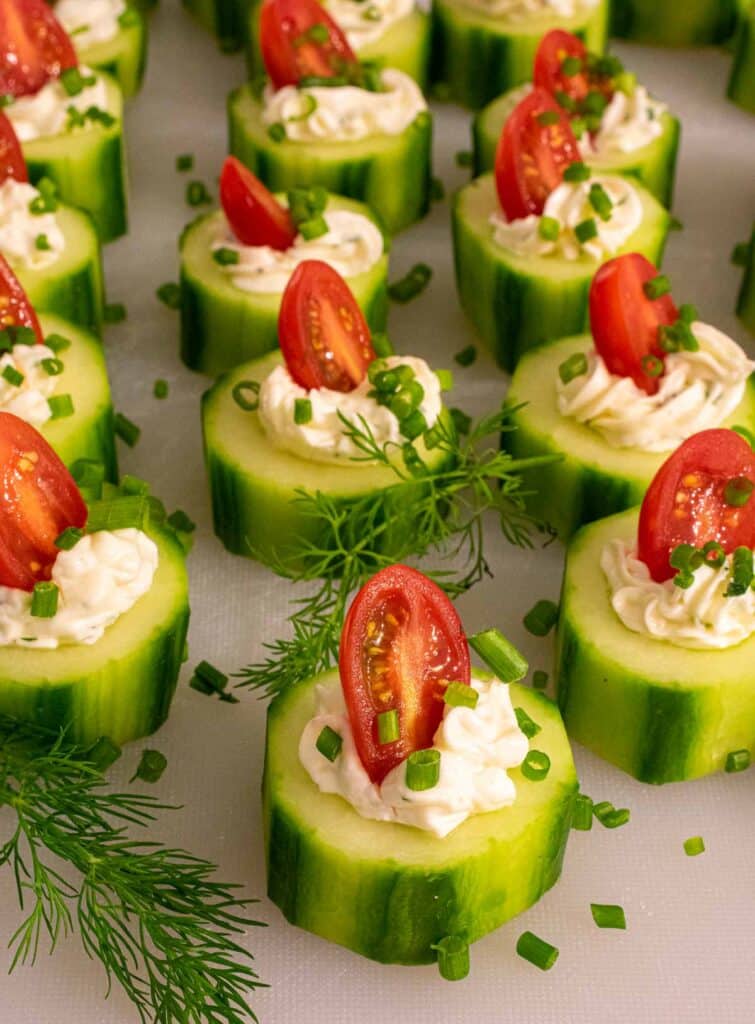 Stuffed Cucumber Bites Appetizer