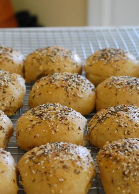 Easy Rye Sandwich Rolls