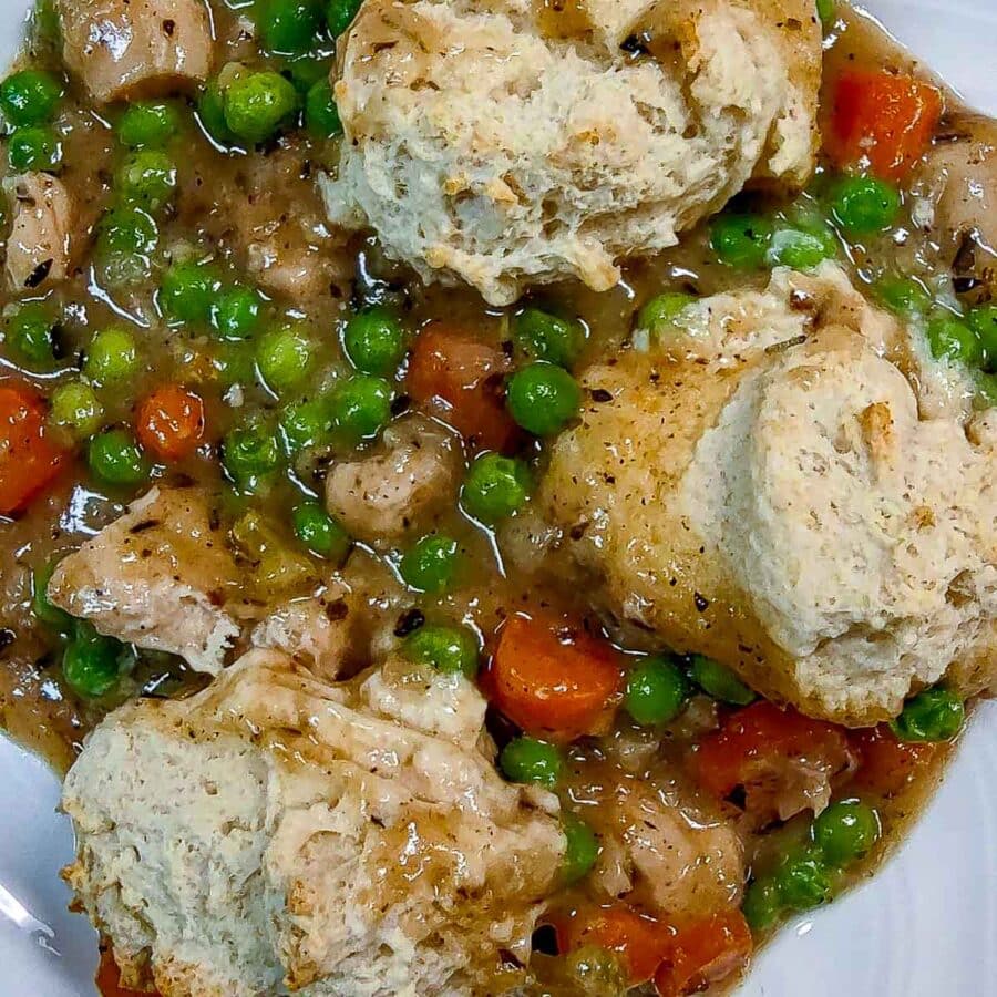 Chicken and Drop Biscuits Casserole